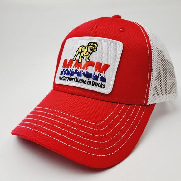 Accessories | Mack Trucks Bulldog Retro Vintage Style Patch Trucker Hat ...